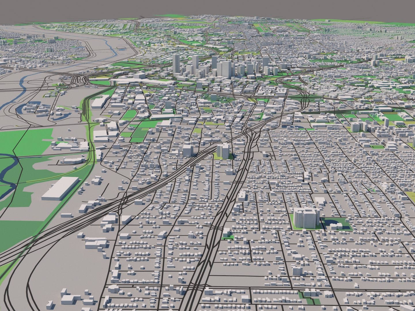 3D City Dallas Texas Model - TurboSquid 1425396