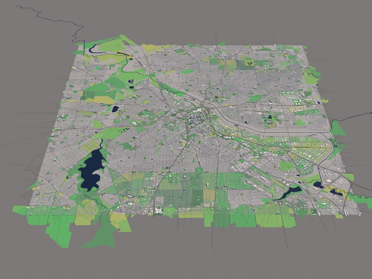 3D City Dallas Texas Model - TurboSquid 1425396