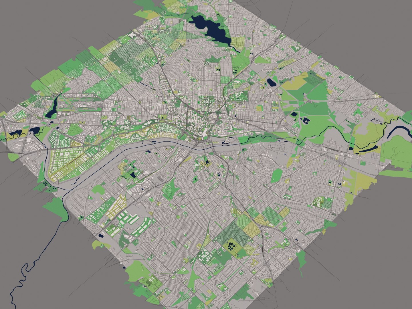 3D City Dallas Texas Model - TurboSquid 1425396