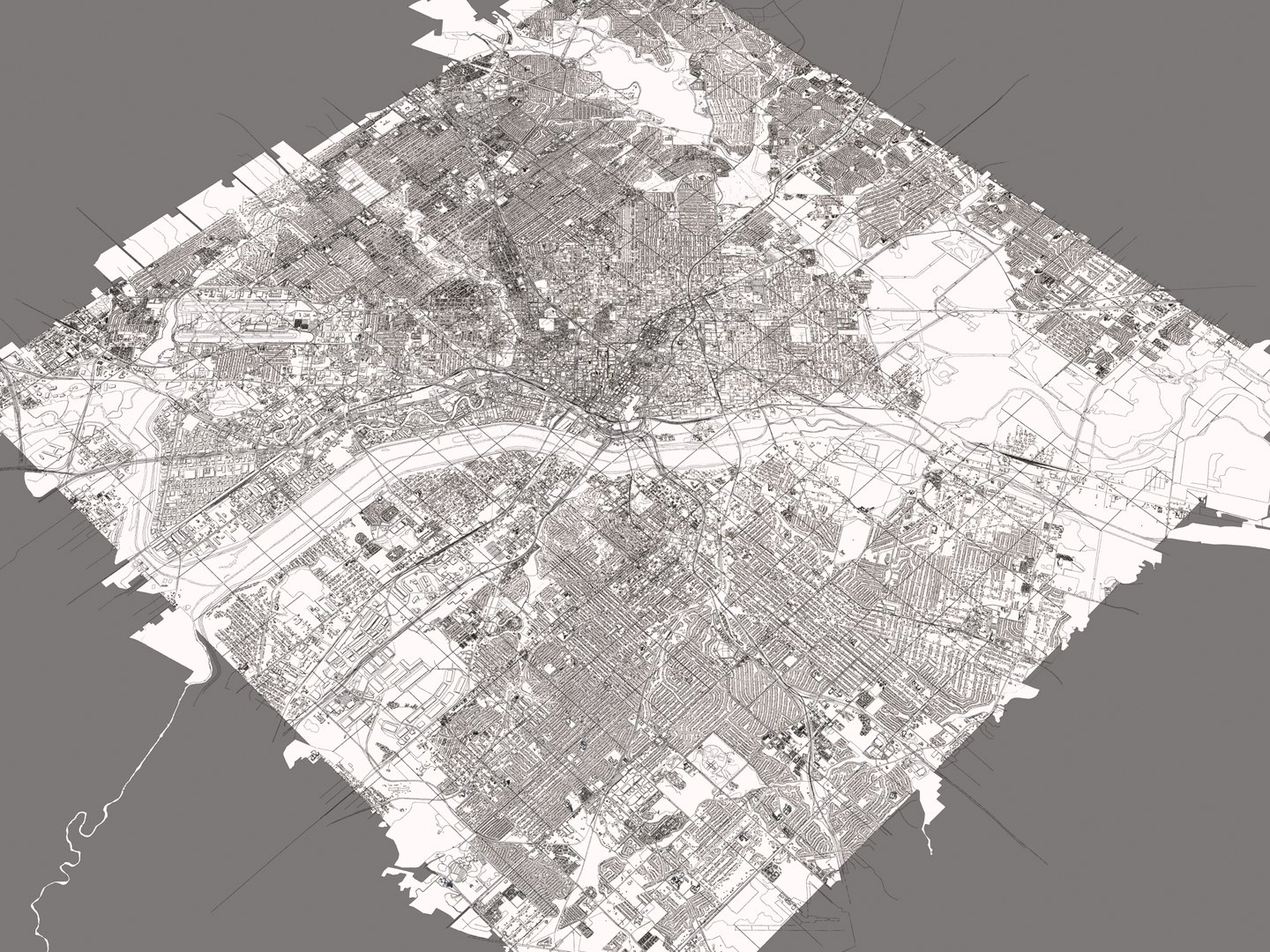 3D City Dallas Texas Model - TurboSquid 1425396