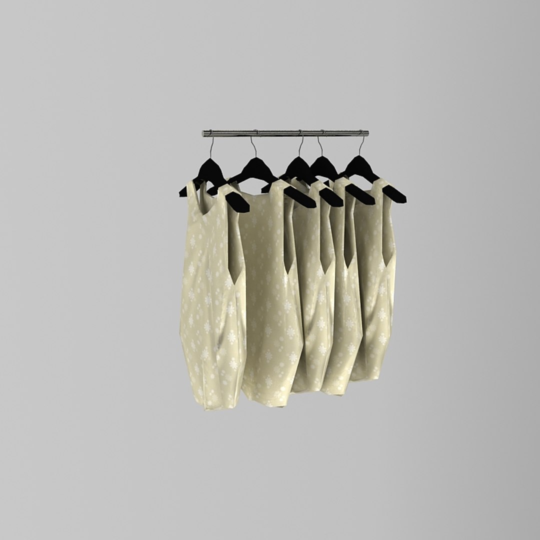 woman skirt hanger 3d 3ds