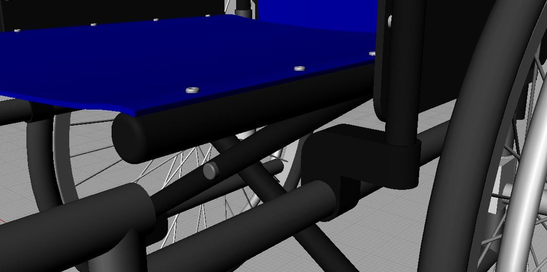Wheelchair Chair Wheel 3d Model