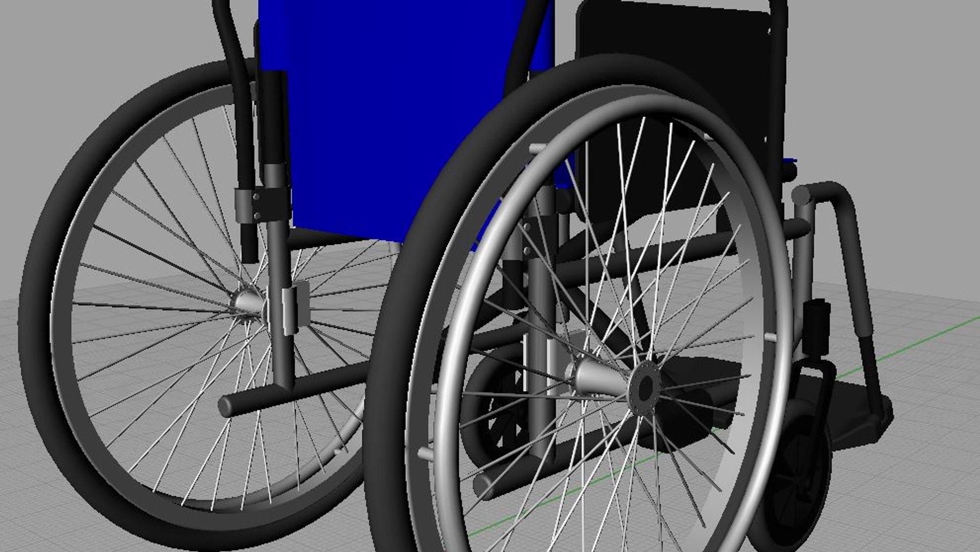 Wheelchair Chair Wheel 3d Model