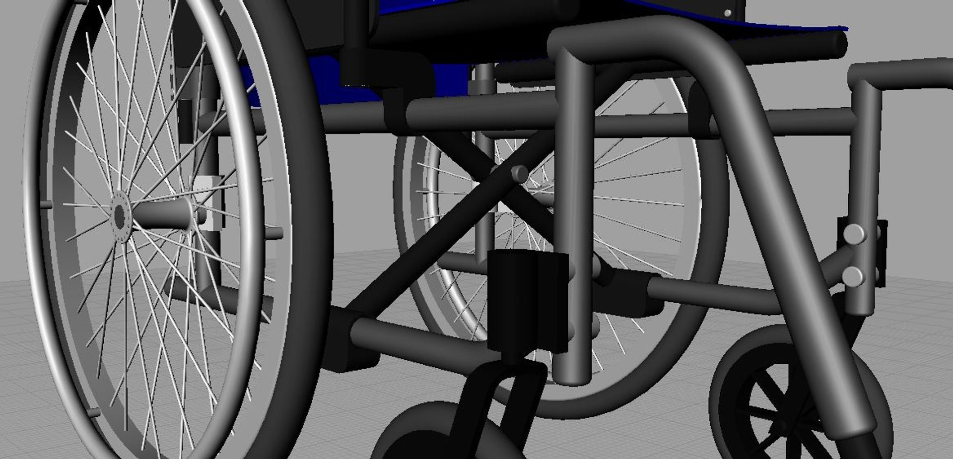 Wheelchair Chair Wheel 3d Model