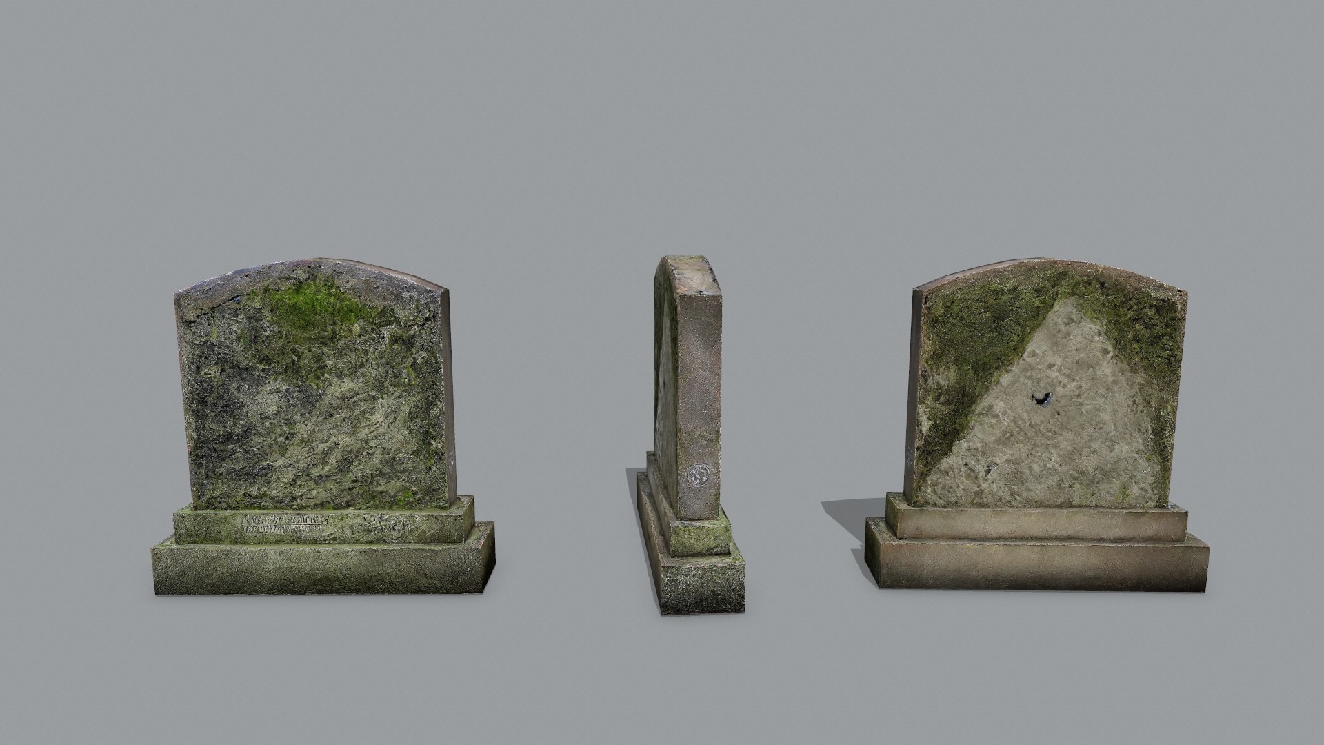 Tombstone Set 3D Model - TurboSquid 2211666