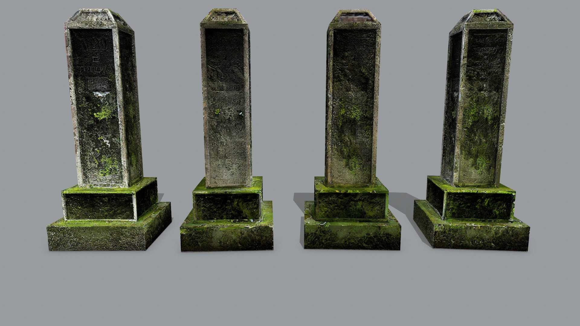 Tombstone Set 3D Model - TurboSquid 2211666
