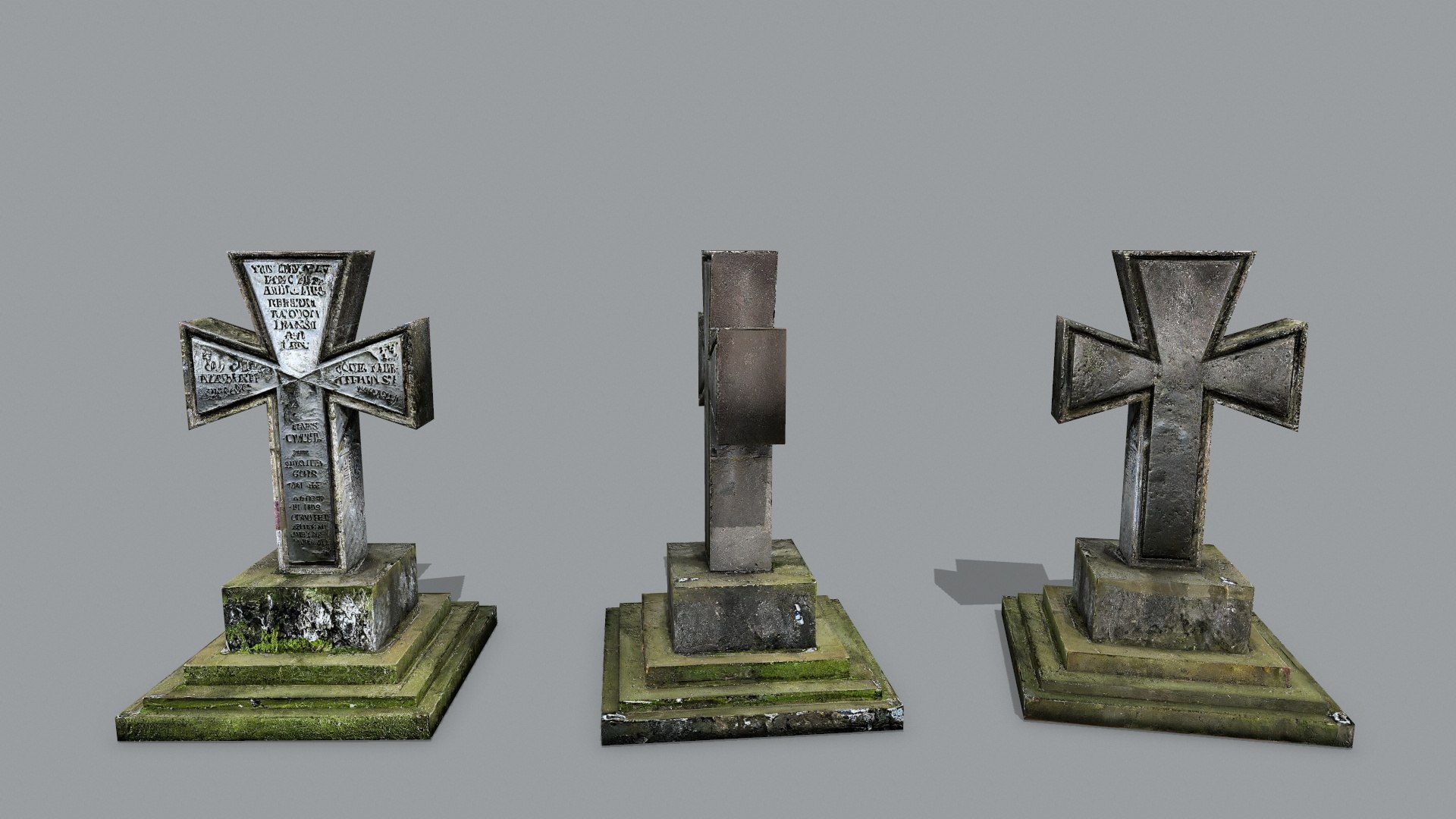 Tombstone Set 3D Model - TurboSquid 2211666