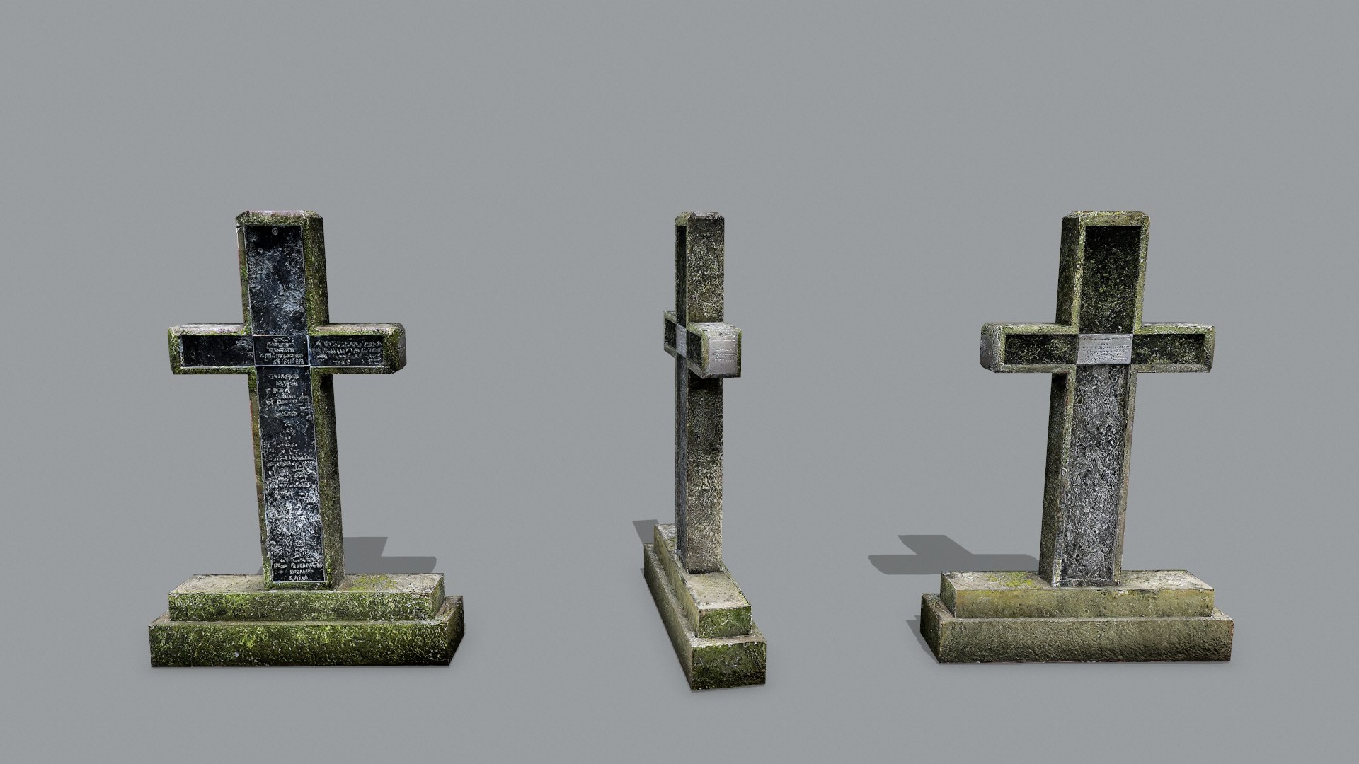 Tombstone Set 3D Model - TurboSquid 2211666