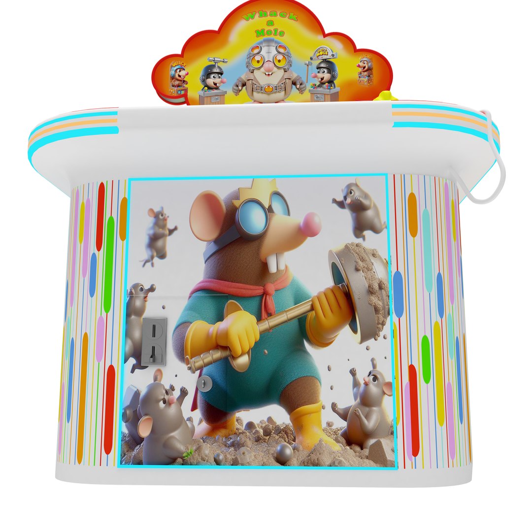 Arcade Whack A Mole Machine 3D Model - TurboSquid 2221100