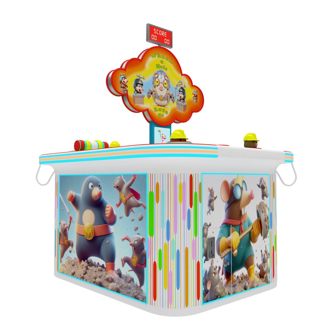 Arcade Whack A Mole Machine 3D Model - TurboSquid 2221100