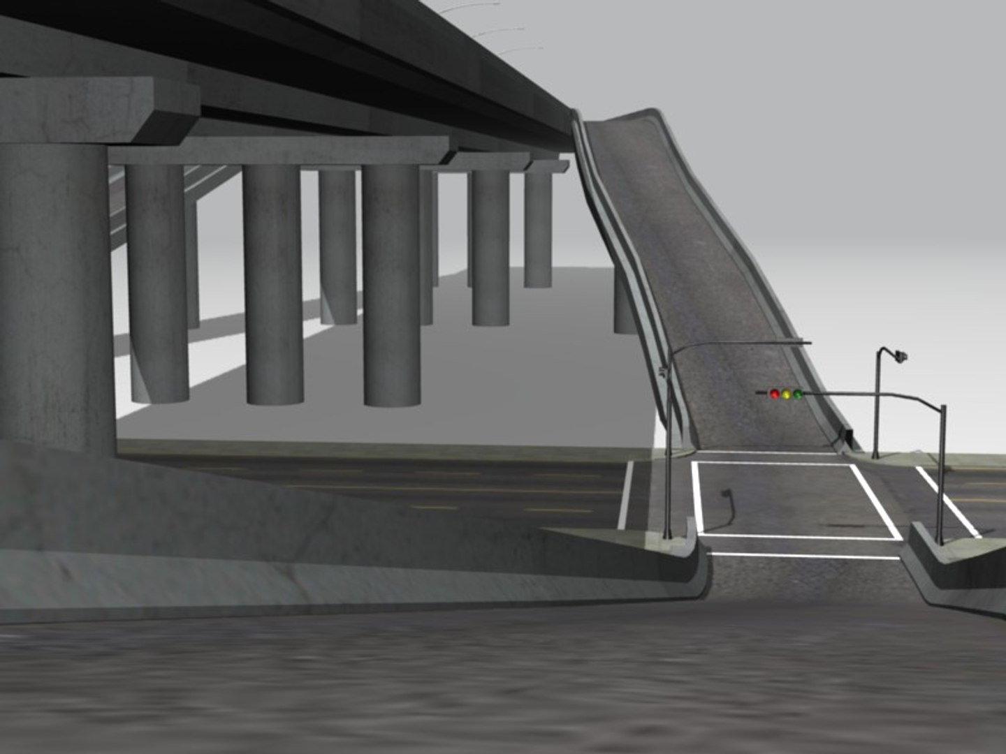 Highway Ramp 3d 3ds