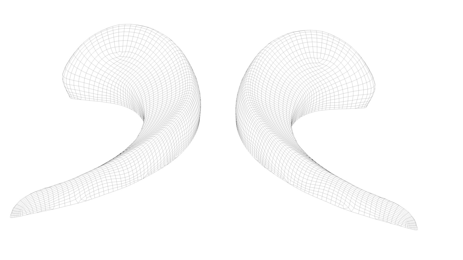 3D Plaster Decorative Bow DS333 Model - TurboSquid 2385288