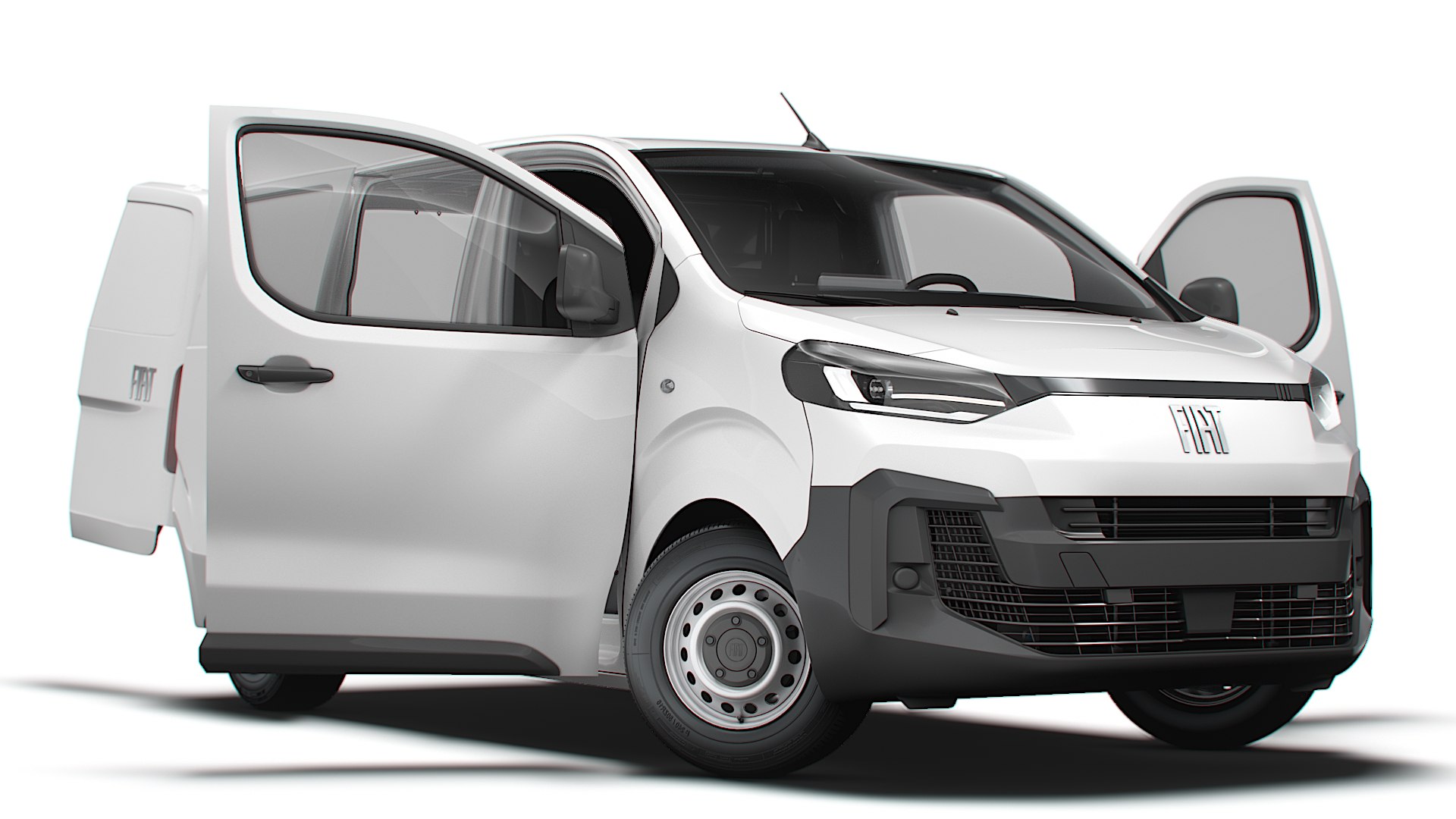 3D Fiat Scudo Van L1 HQ Interior 2025 - TurboSquid 2301598