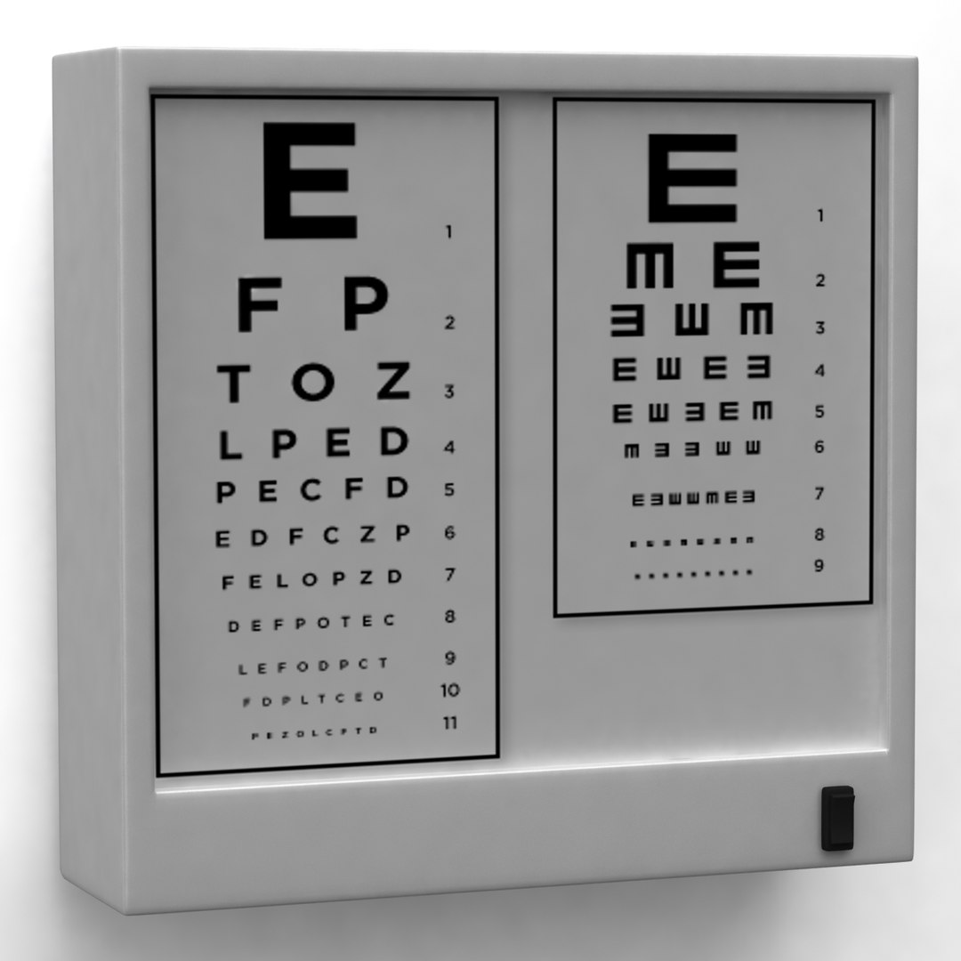3d Model Dugm04 Optotype