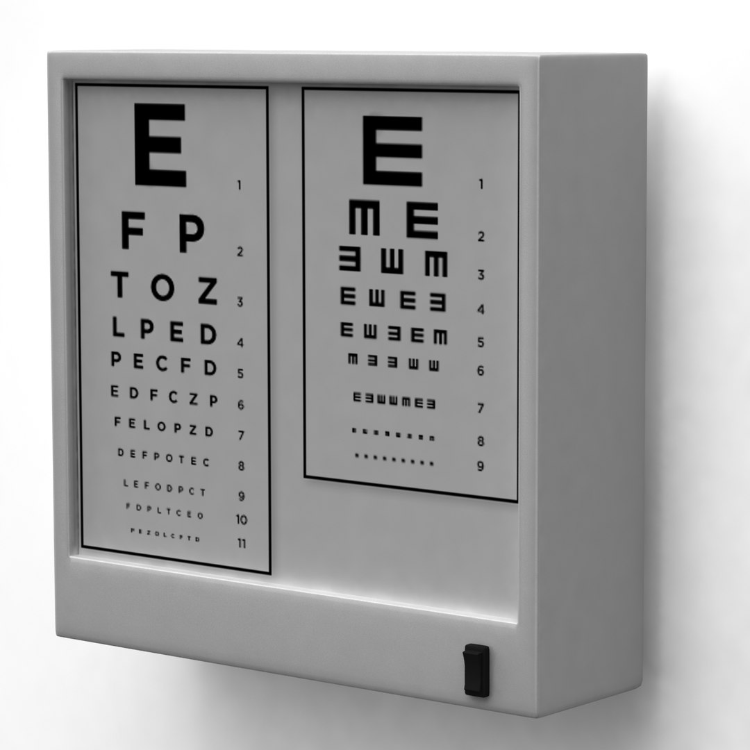 3d Model Dugm04 Optotype