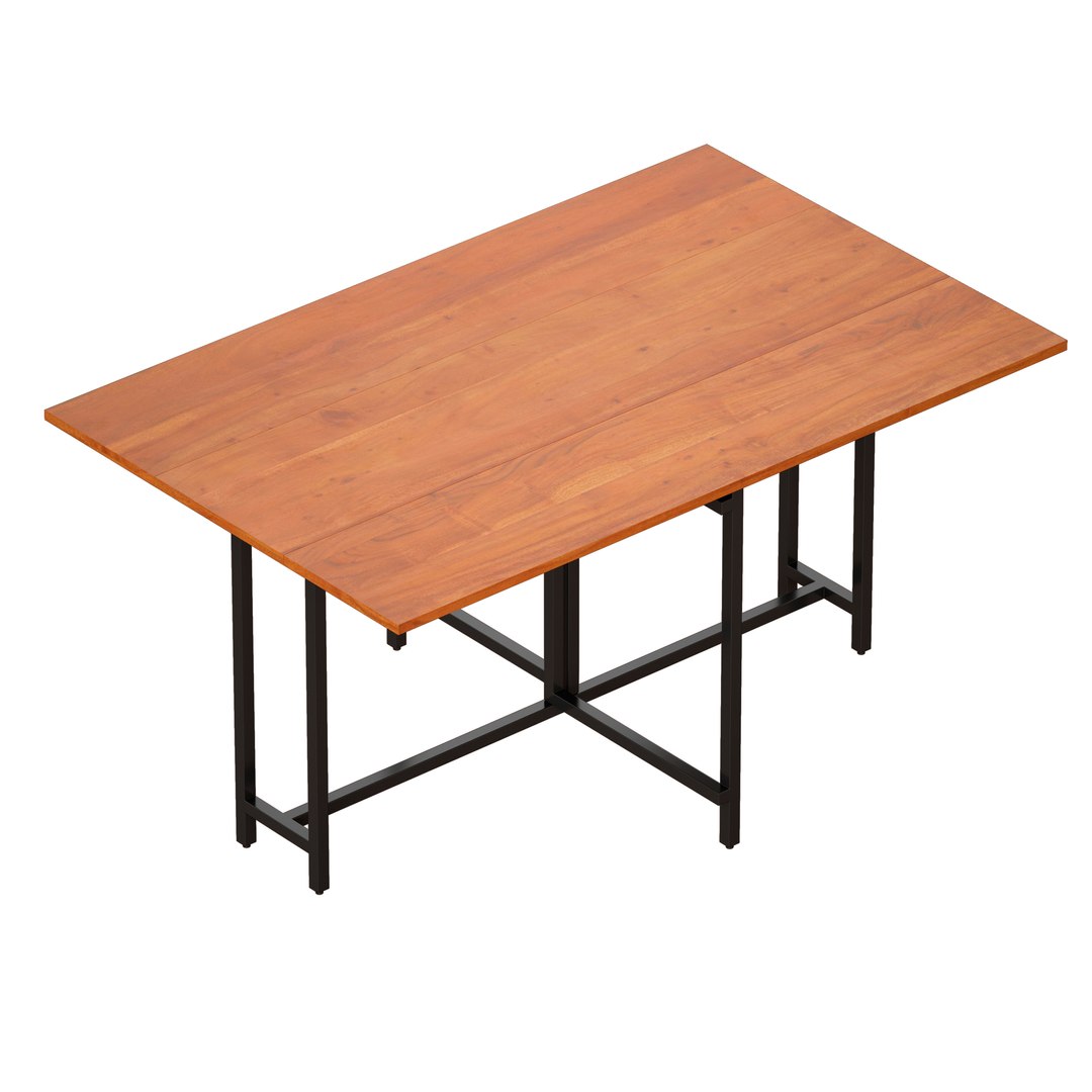 Origami Drop Leaf Rectangular Dining Table 3D Model - TurboSquid 1729271