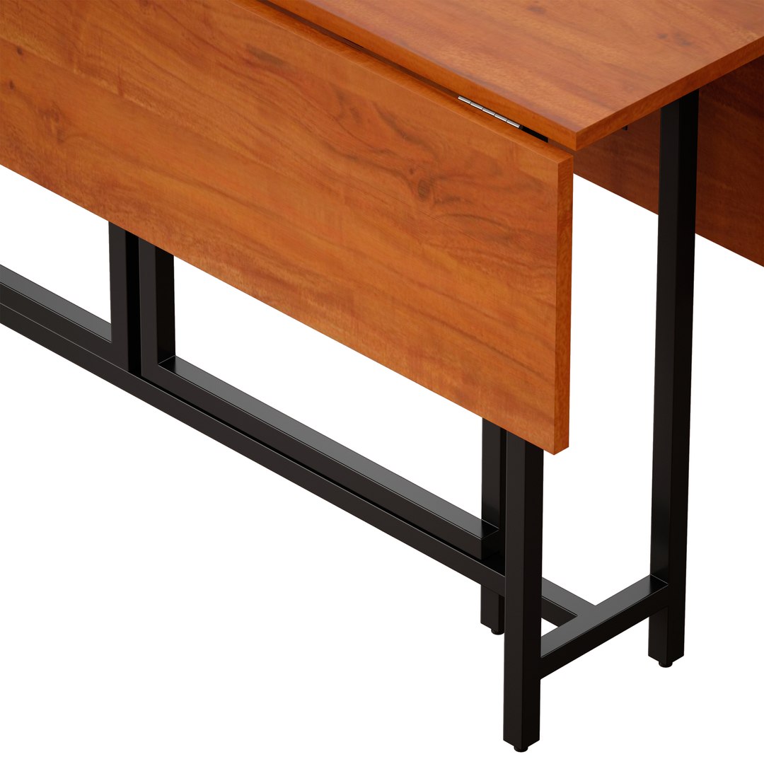 Origami Drop Leaf Rectangular Dining Table 3D Model - TurboSquid 1729271