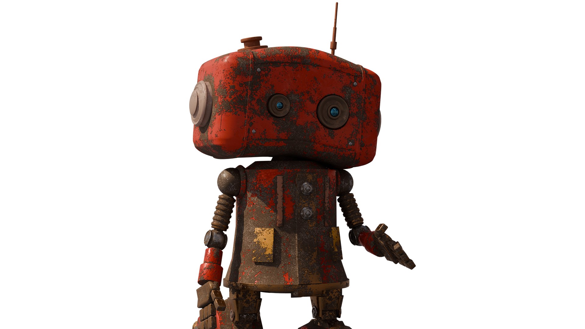 3D Model Rusted Robot - TurboSquid 2239098