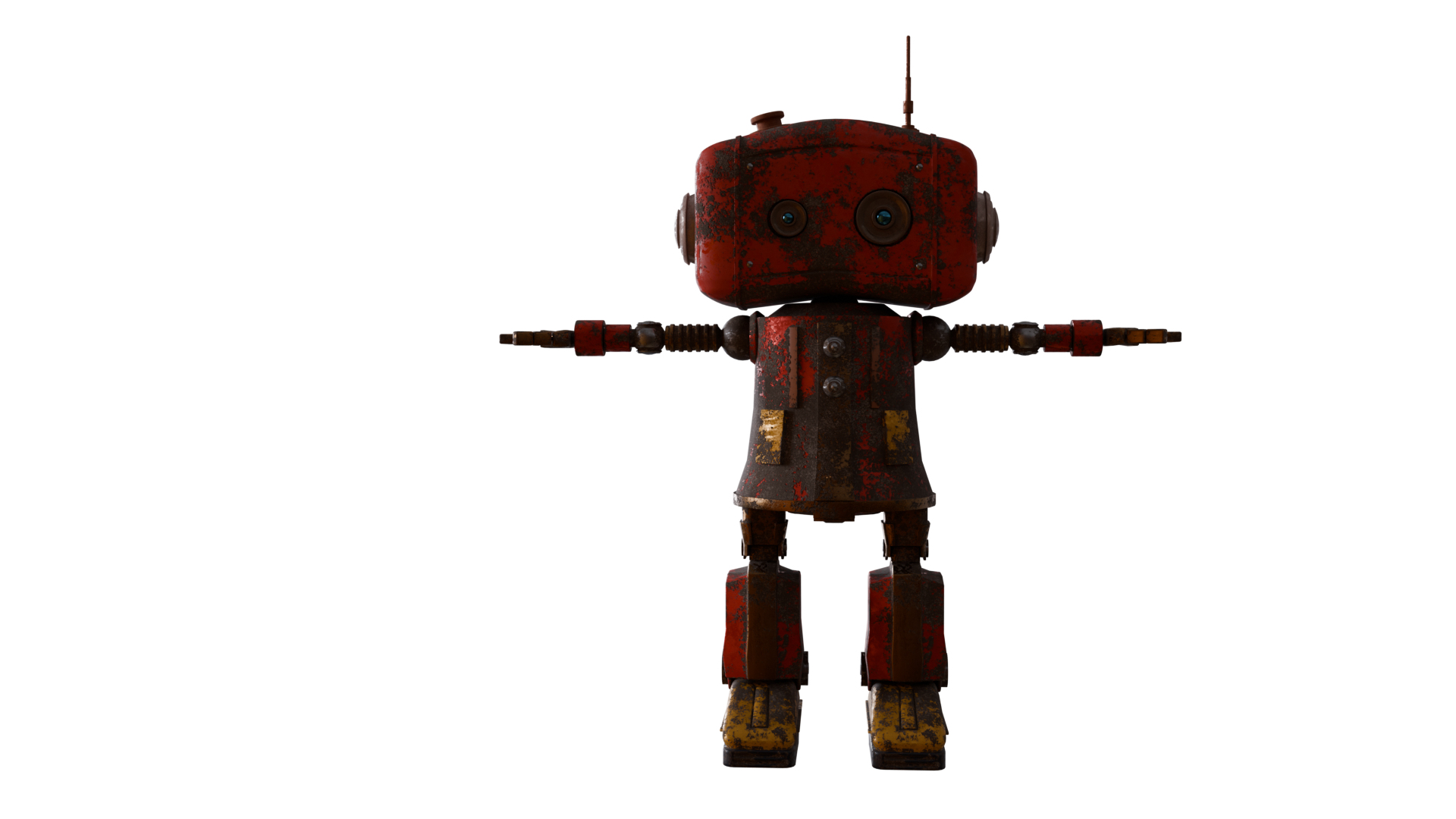 3D Model Rusted Robot - TurboSquid 2239098