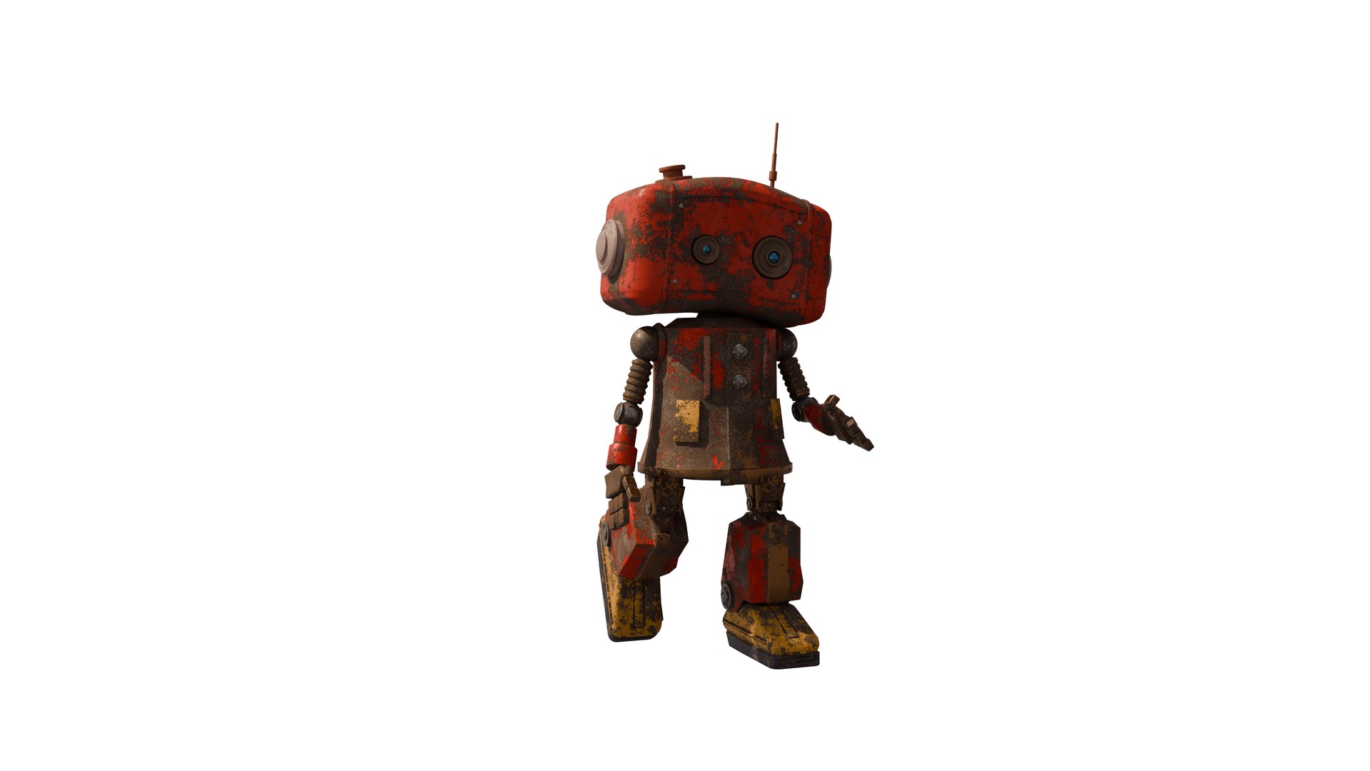 3D Model Rusted Robot - TurboSquid 2239098
