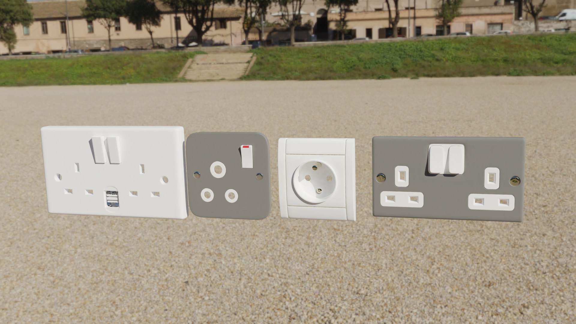 3D Electric Socket Modeled - TurboSquid 1332288