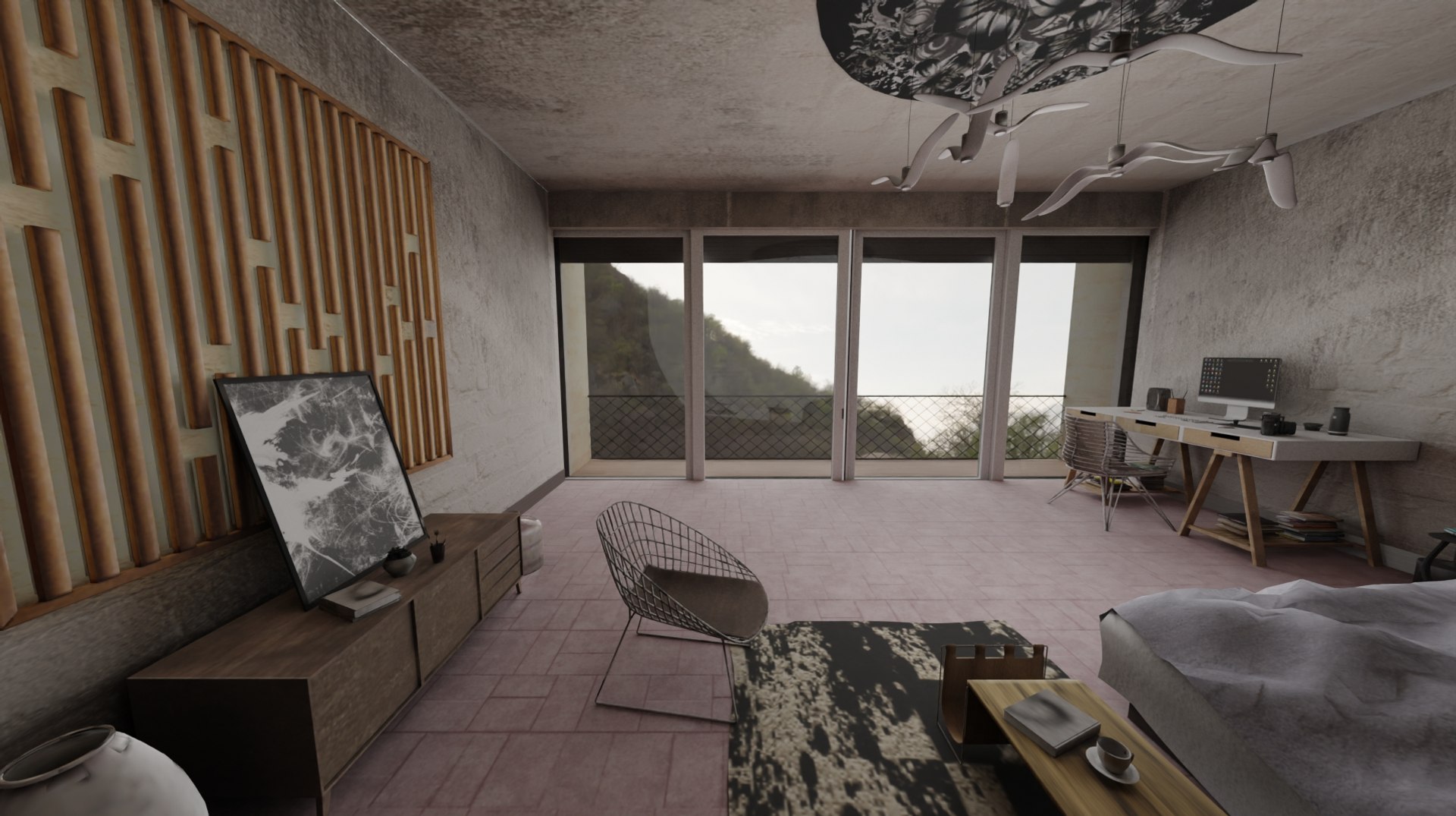 Modern VR Room Low Poly 57 Individual Model Baked Model - TurboSquid ...