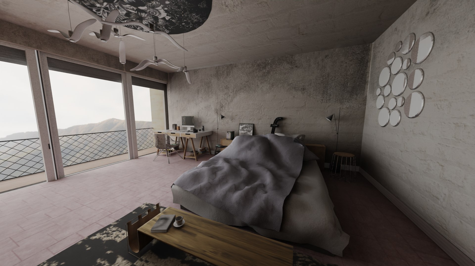 Modern VR Room Low Poly 57 Individual Model Baked Model - TurboSquid ...