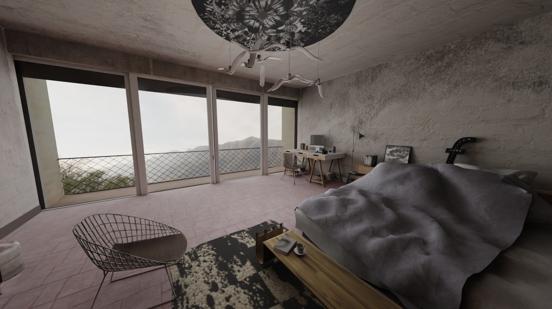 Modern VR Room Low Poly 57 Individual Model Baked Model - TurboSquid ...