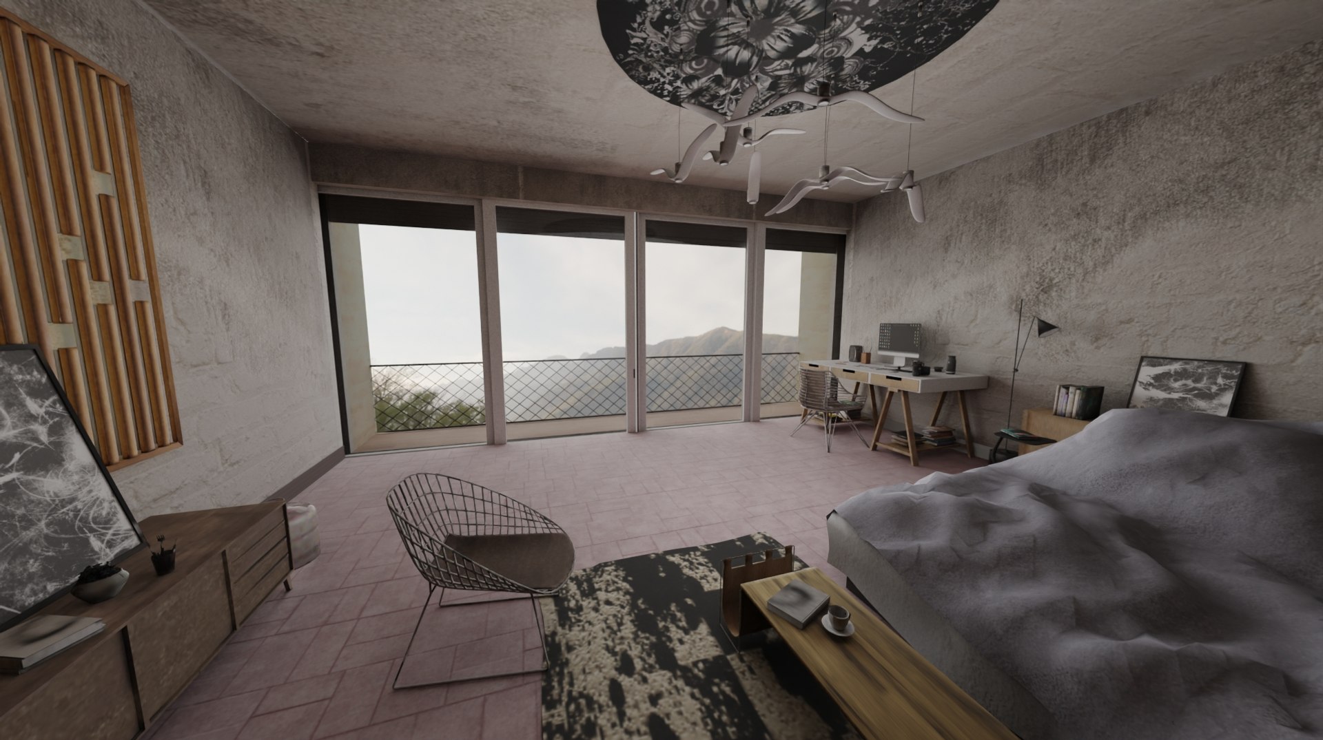 Modern VR Room Low Poly 57 Individual Model Baked Model - TurboSquid ...