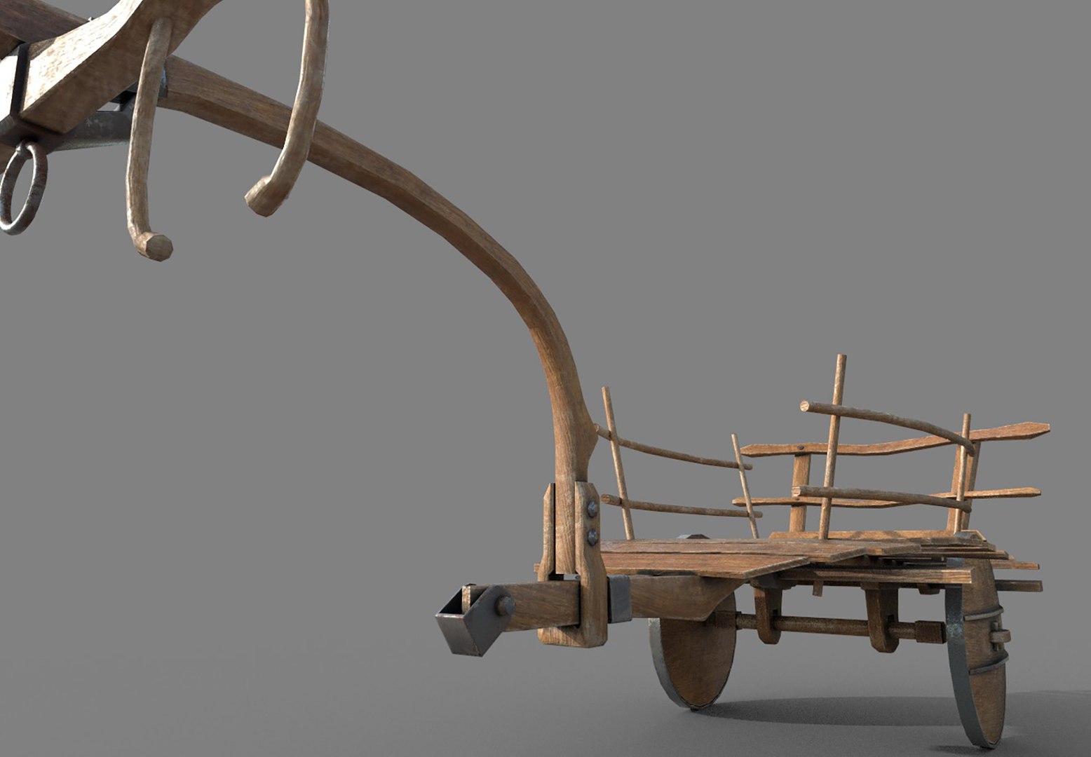 Wooden Medieval Ox Cart 3D Model - TurboSquid 1746729