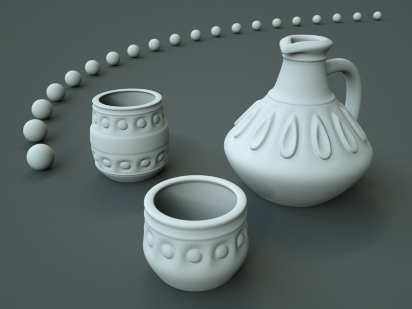 Maya Jug Drinking Glasses