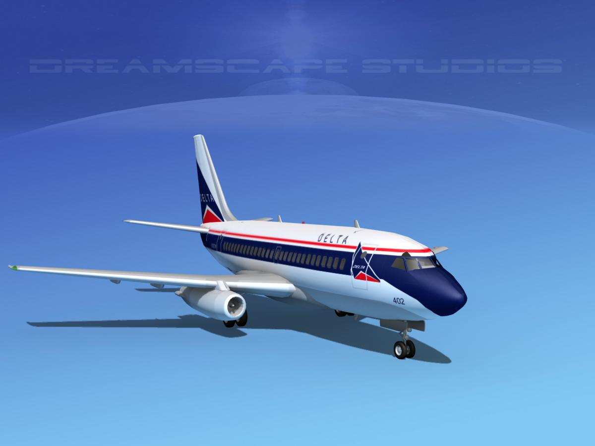 3d boeing 737 737-100