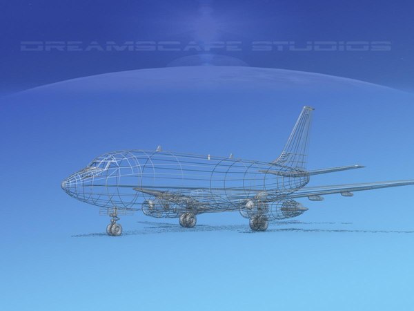 3d boeing 737 737-100