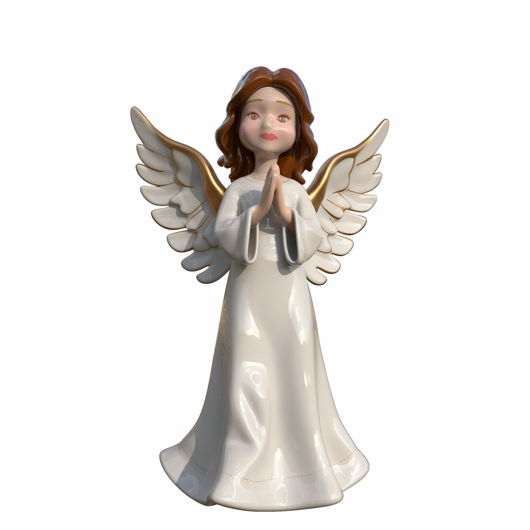 3D Model Christmas Angel Figurine - TurboSquid 2369624