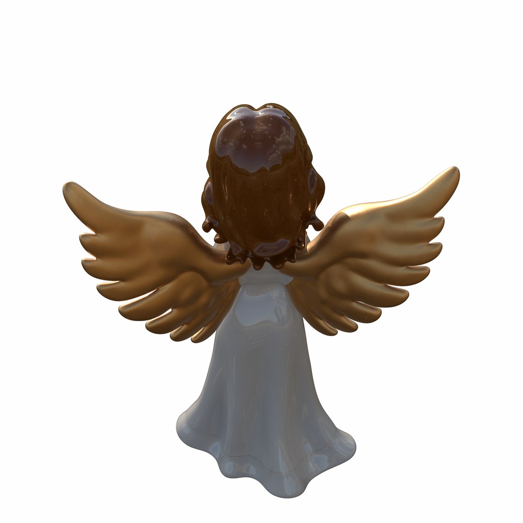 3D Model Christmas Angel Figurine - TurboSquid 2369624