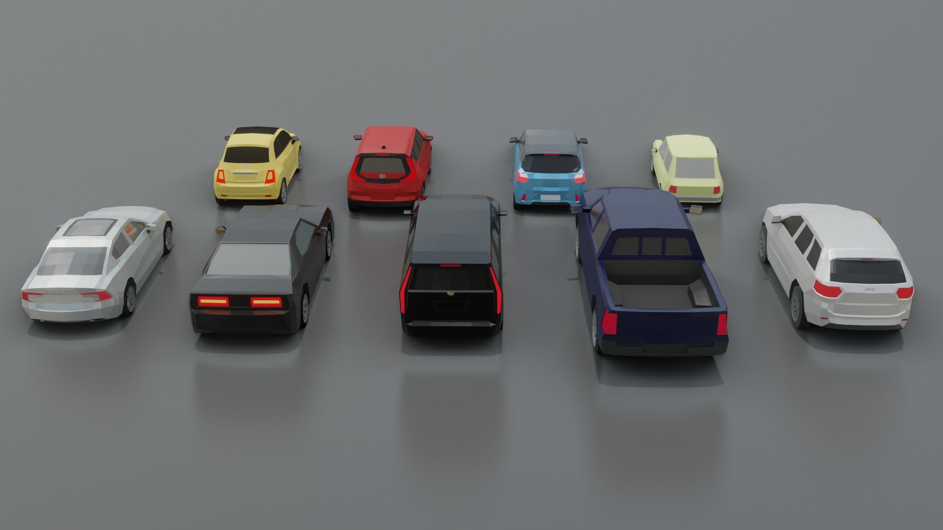 9 Cars 3D Model - TurboSquid 1560664