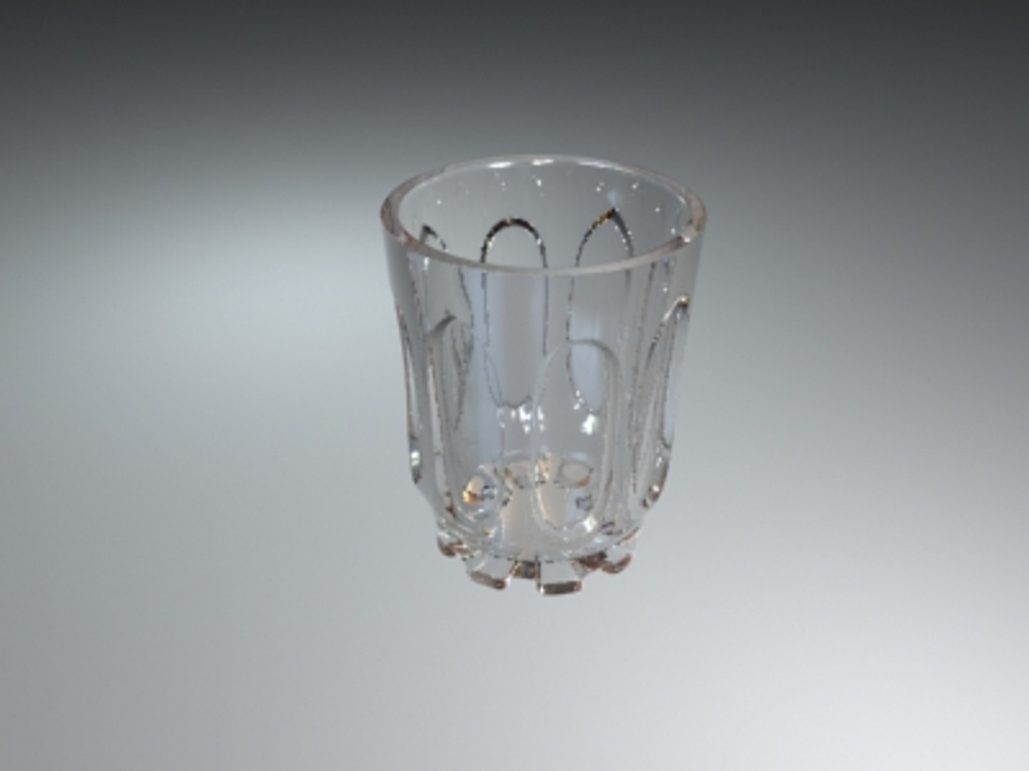 glass cup 3d model