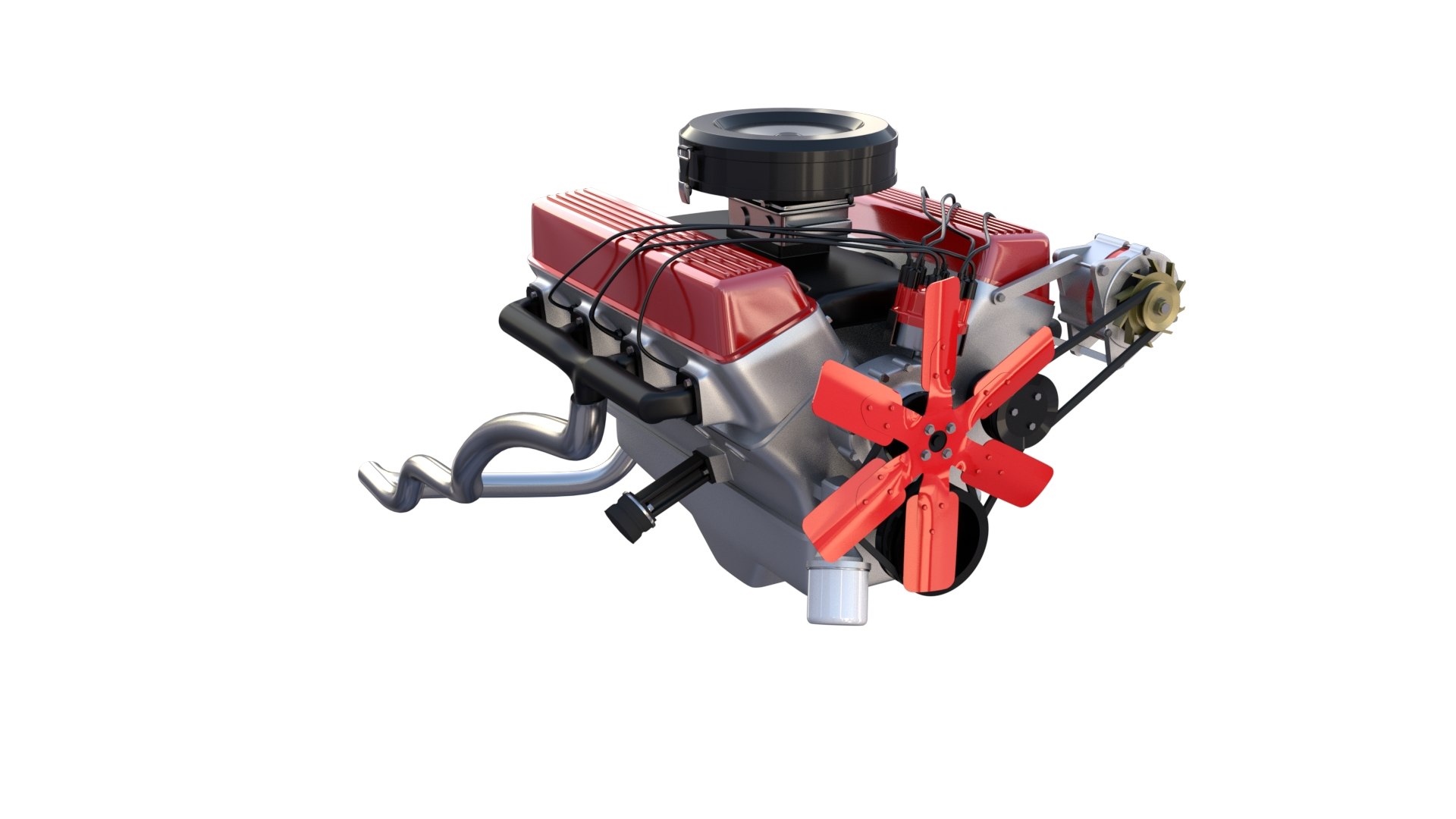V8 Engine 3D Model - TurboSquid 1502809