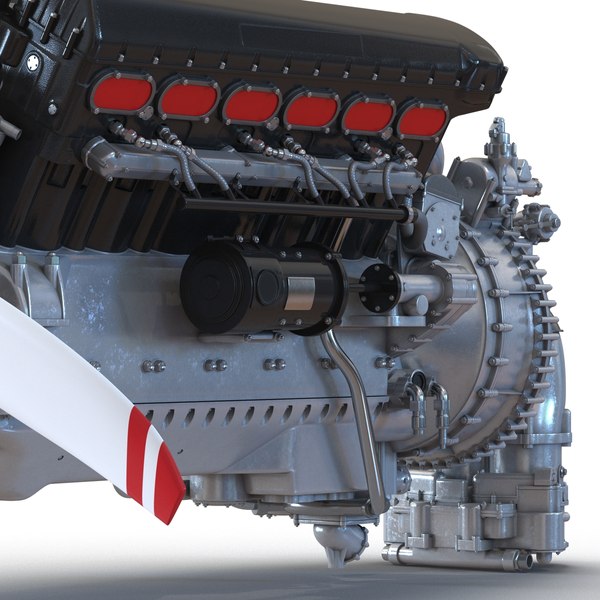 Piston aero engine 2 model - TurboSquid 1558731