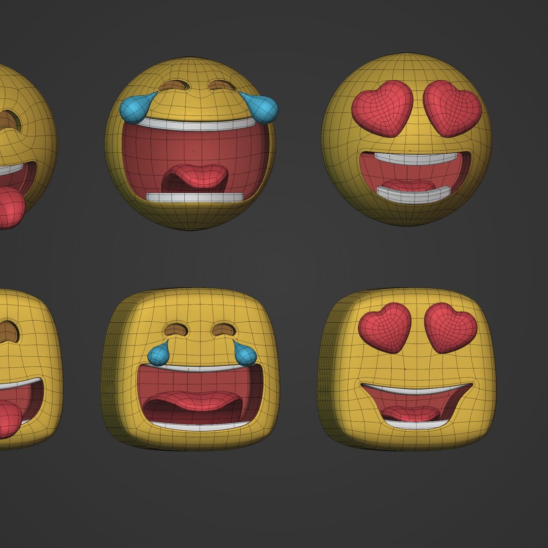 3D Smileys And Icons Pack - TurboSquid 1849359