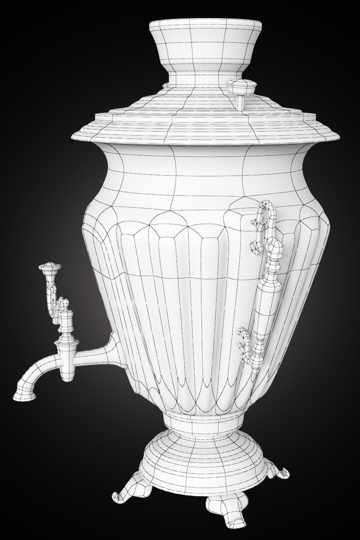 Samovar Metal Container 3d Max