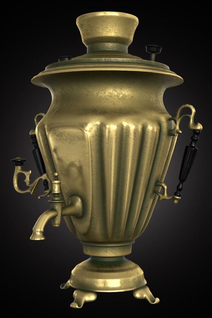 Samovar Metal Container 3d Max