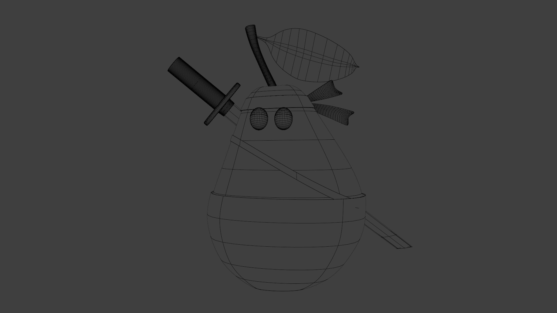 Pear Ninja Cartoon 3D 3D Model - TurboSquid 1841696
