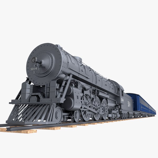 Steam train model - TurboSquid 1336676