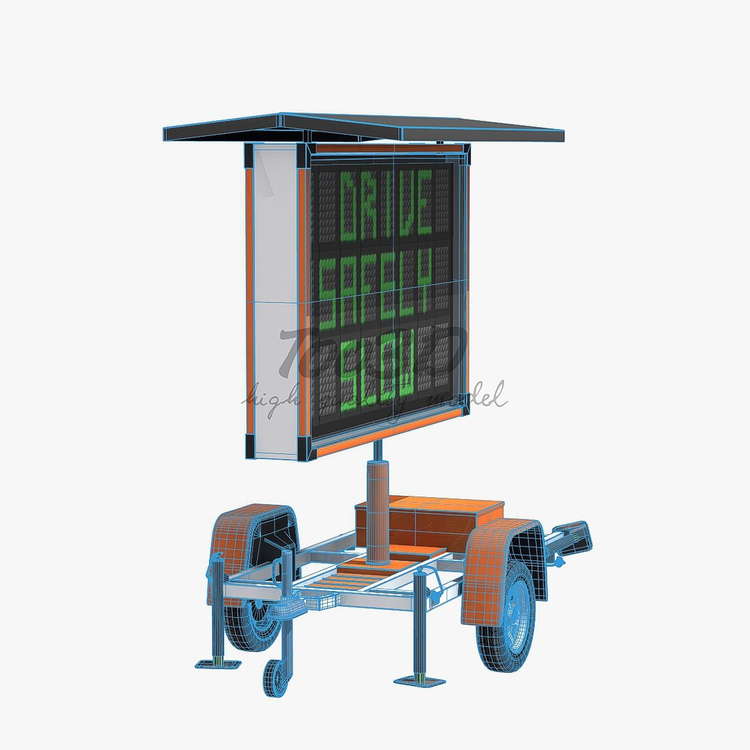 3d Message Variable Board Road
