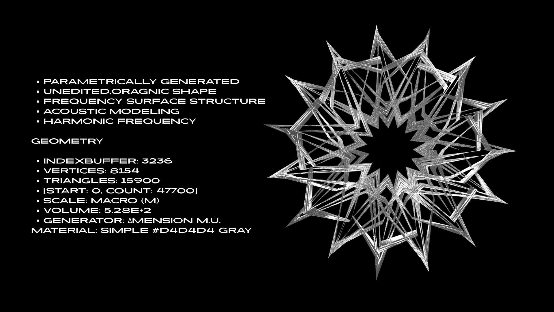 3D 528HZ-Structure-Solid- Harmonic Frequency Geometry 3D Model Solid ...