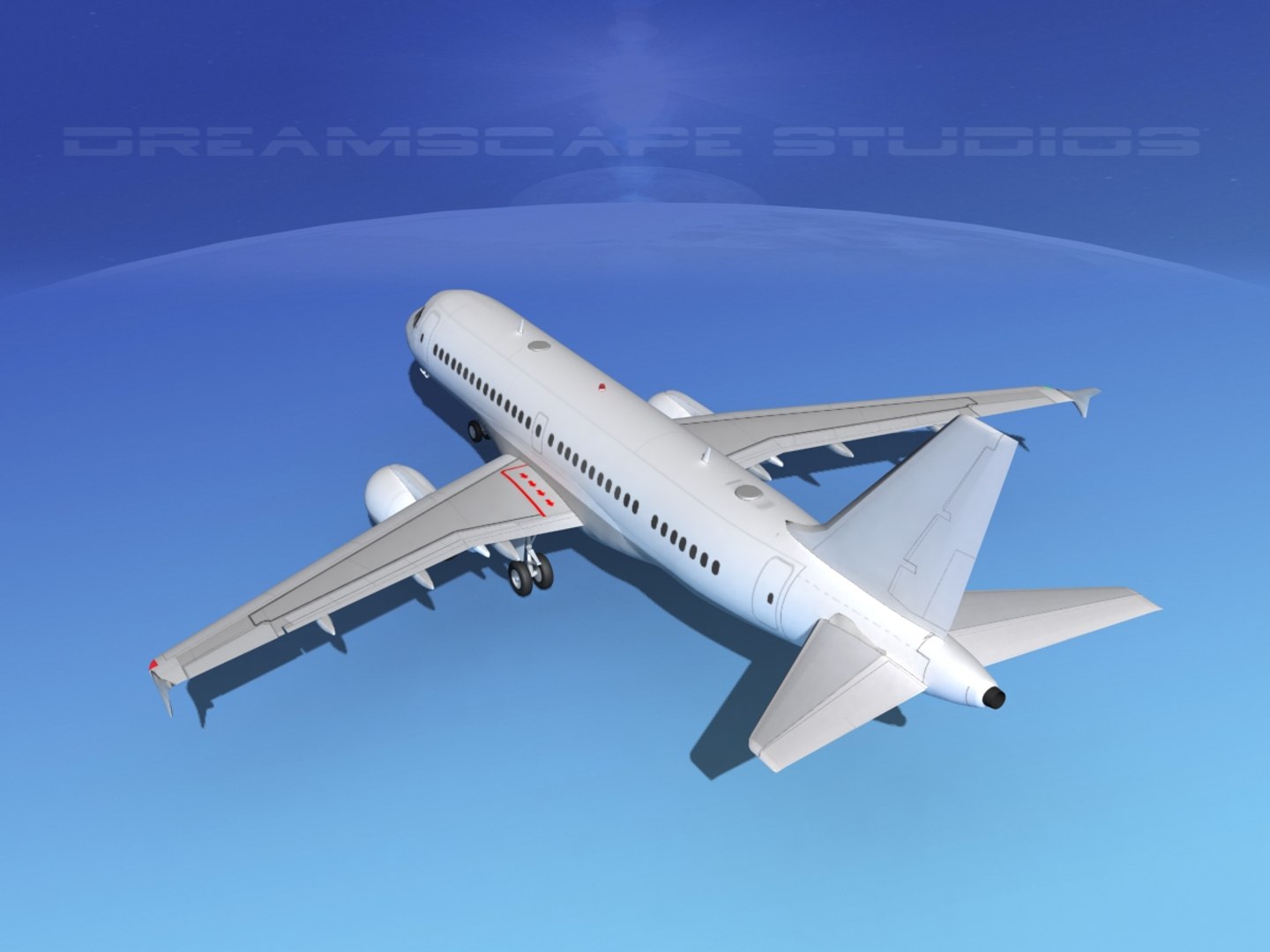 Scale Airbus A319 3d 3ds
