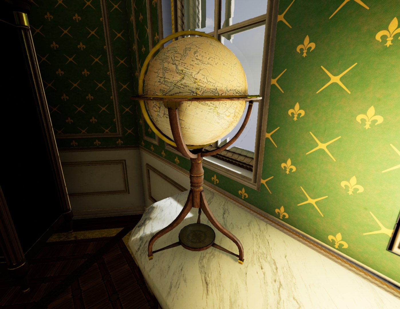 Classical globe model - TurboSquid 1394645