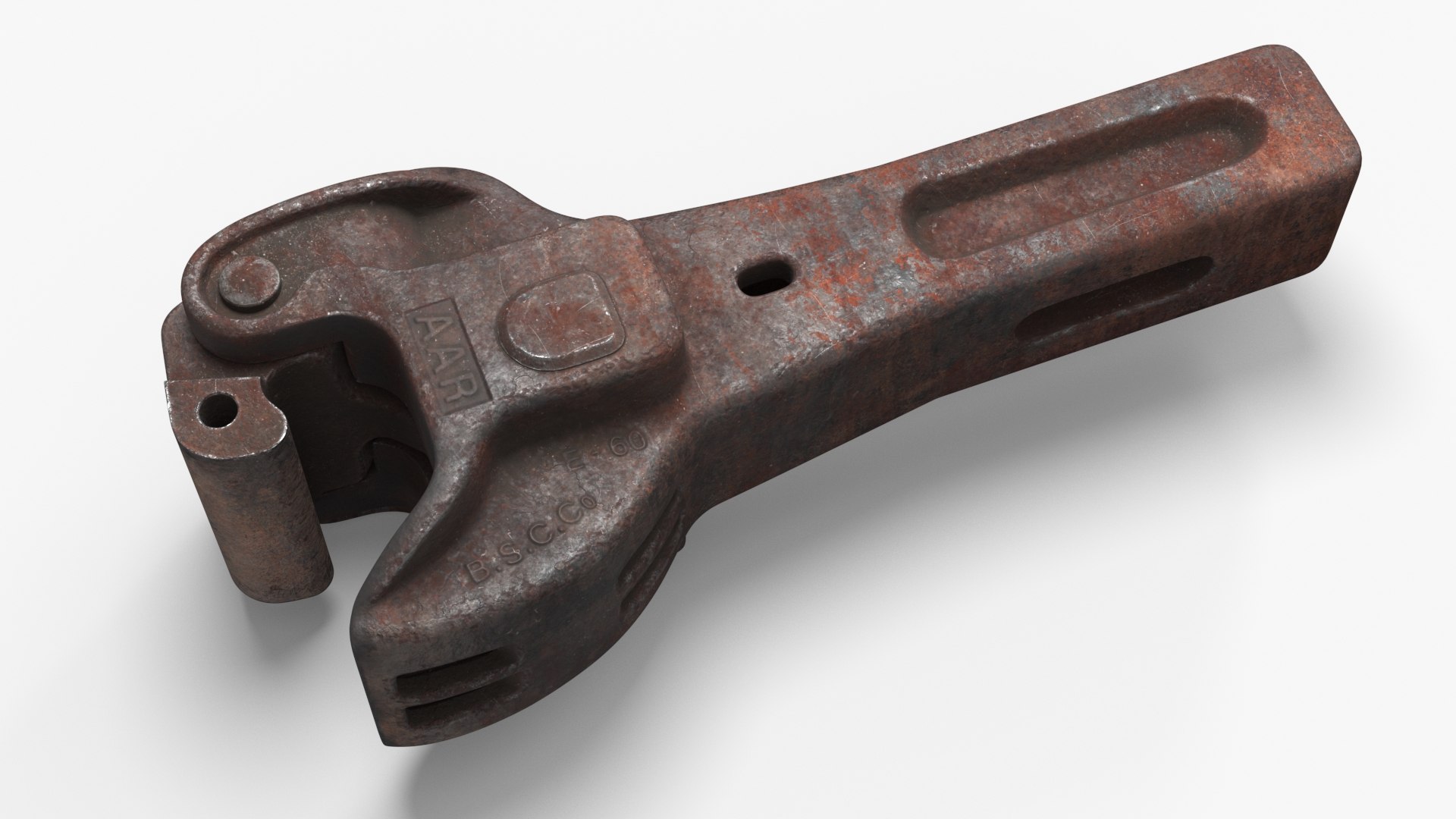 Railway Coupling Old Rusty 3D Model - TurboSquid 2307821