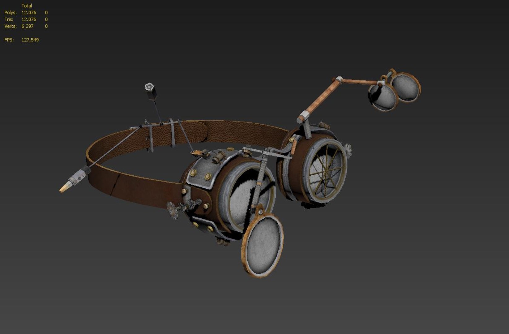 Steampunk Goggles 3d 3ds